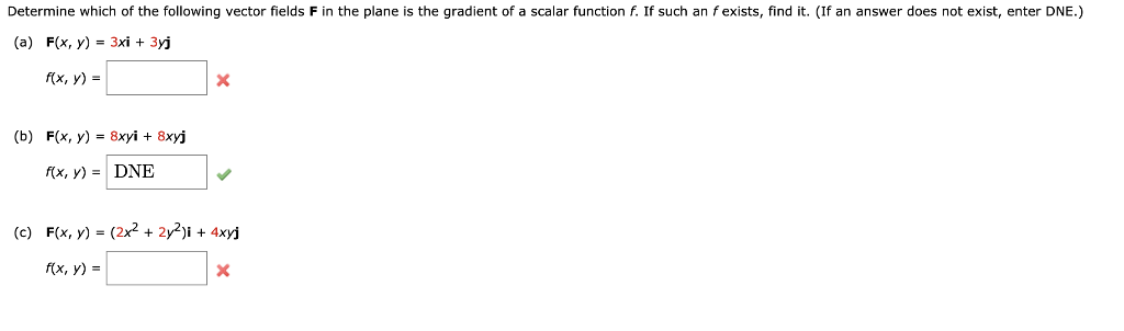 Solved Determine which of the following vector fields F in | Chegg.com