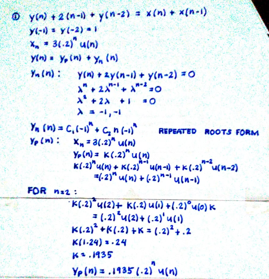Can you help me get the ZERO-INPUT RESPONSE and the | Chegg.com