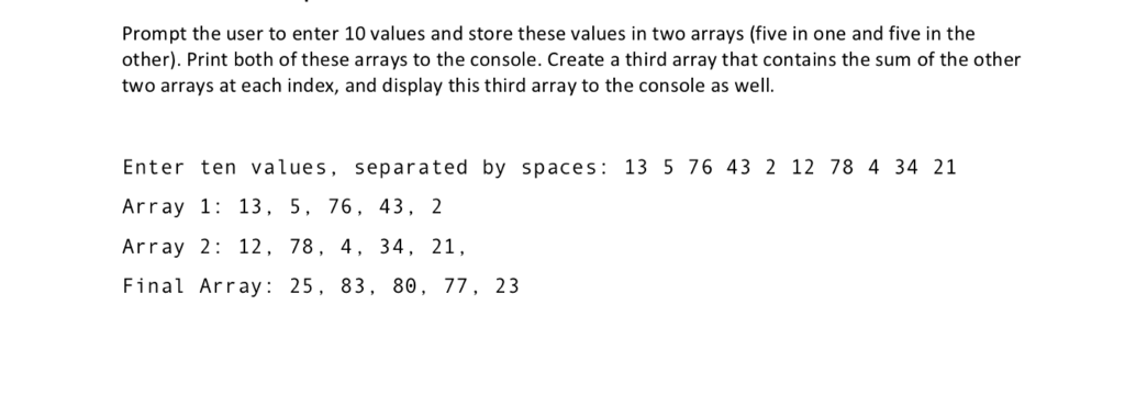 Solved write a program in java that Prompts the user to | Chegg.com