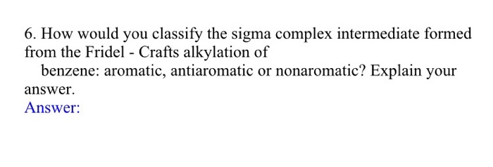 Solved How Would You Classify The Sigma Complex Intermediate 4311