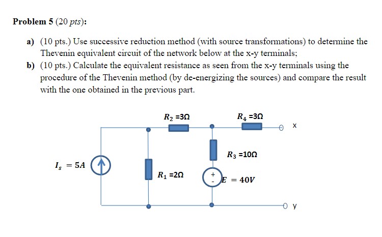 Solved a) (10 pts.) Use successive reduction method (with | Chegg.com