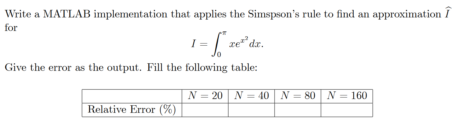Solved Write a MATLAB implementation that applies the | Chegg.com