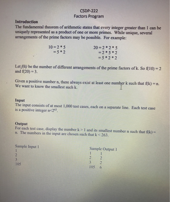 The fundamental theorem of arithmetic states the | Chegg.com