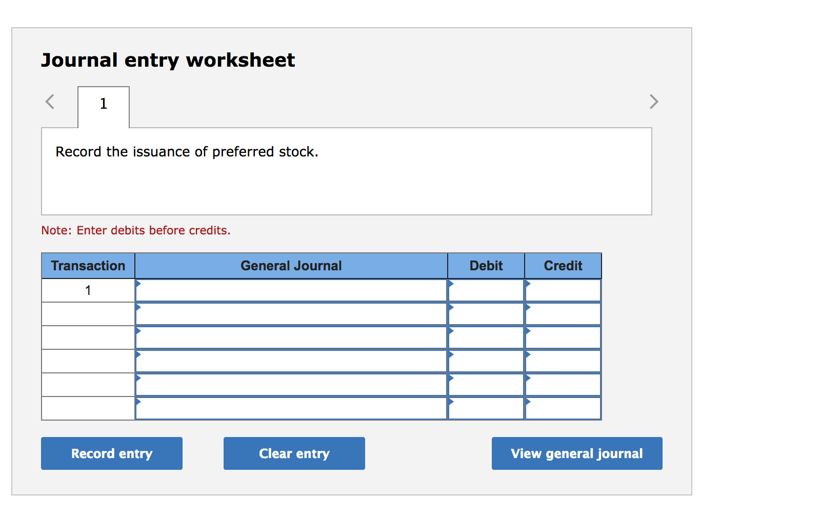 Solved Brief Exercise 10-5 Record issuance of preferred | Chegg.com