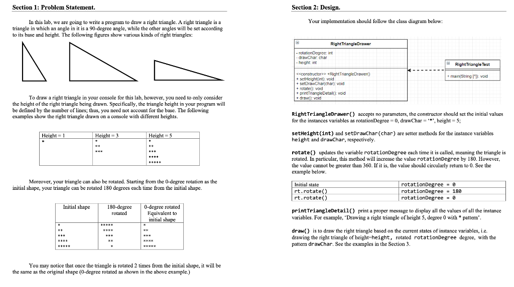Solved Section 1: Problem Statement. Section 2: Design. Your | Chegg.com