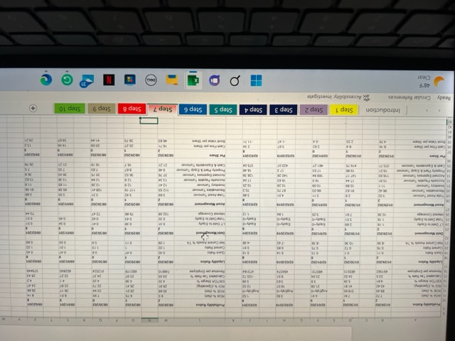 Under the Company Financials Tab, click on ratios tab | Chegg.com