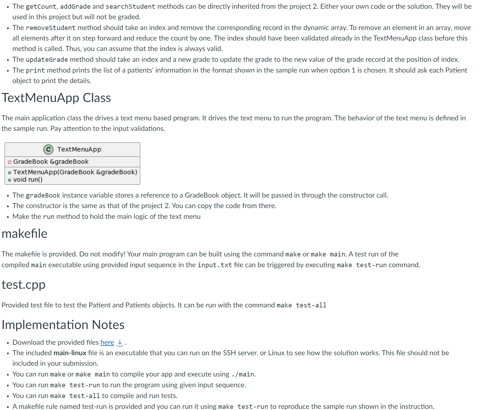 Solved SHELL=/bin/bash CXX=g++ CXXFLAGS=-std=c++11 -Wall -g | Chegg.com