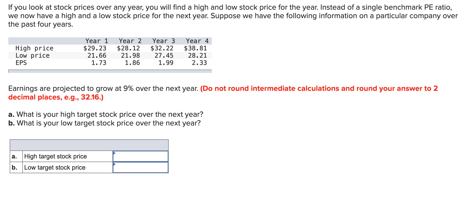 Solved If you look at stock prices over any year, you will | Chegg.com