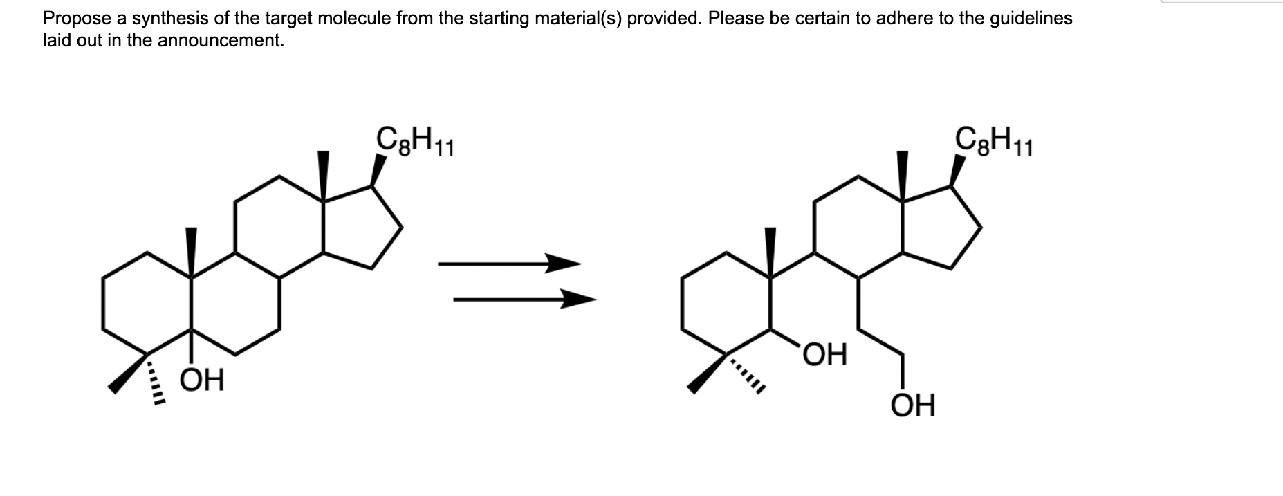 Solved Propose a synthesis of the target molecule from the | Chegg.com