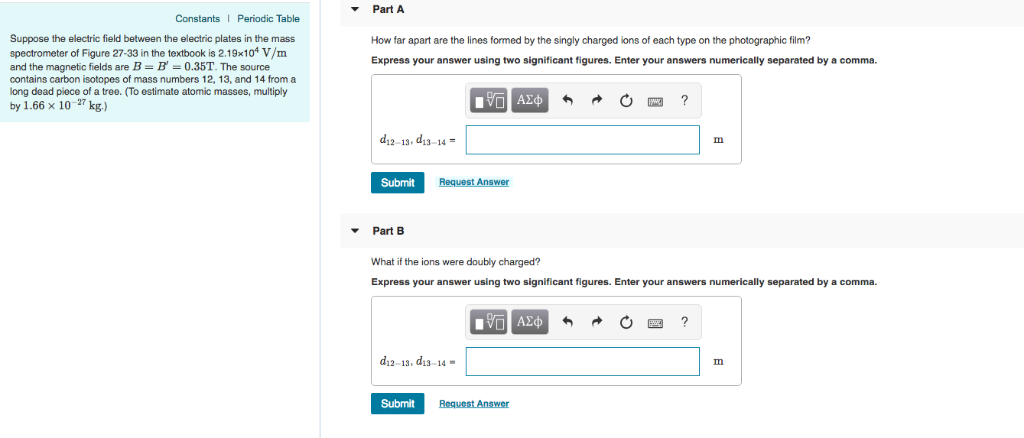 Solved Part A Constants Periodic Table Suppose the electric | Chegg.com