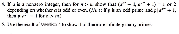 Solved 4. If a is a nonzero integer, then for n > m show | Chegg.com