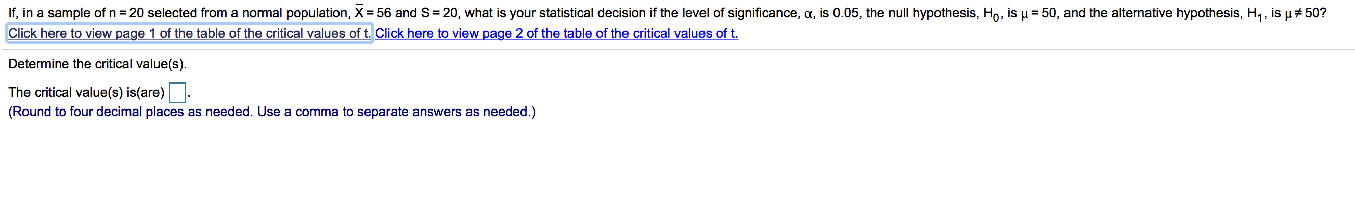 Solved If, in a sample of n = 20 selected from a normal | Chegg.com
