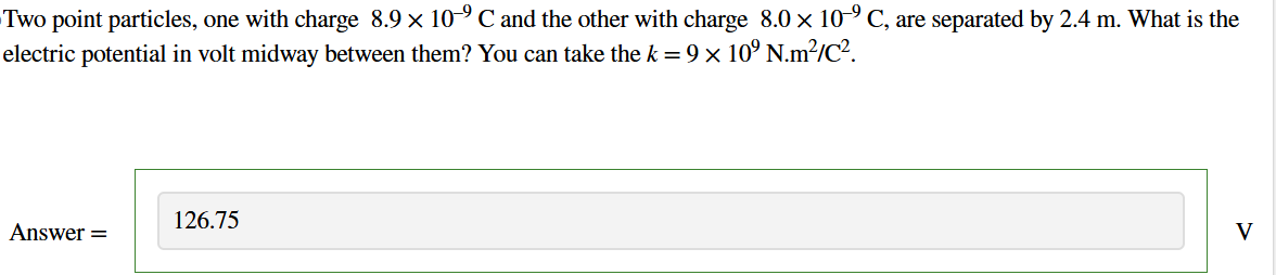 Solved Two point particles, one with charge 8.9×10-9C ﻿and | Chegg.com