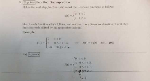 Solved 3. 12 points Function Decomposition Define the unit | Chegg.com