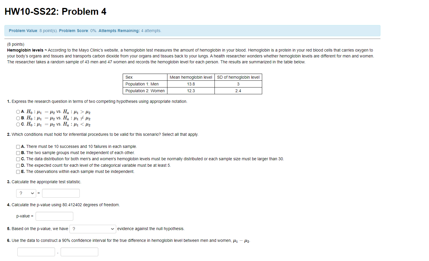 Solved HW10-SS22: Problem 4 Problem Value: 8 point(s). | Chegg.com