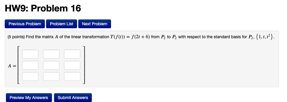 Solved HW9: Problem 16 Previous Problem Problem List Next | Chegg.com