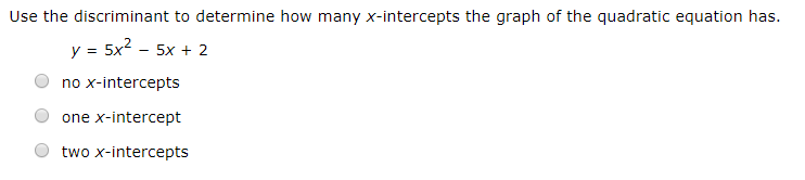 Solved Use the discriminant to determine how many | Chegg.com