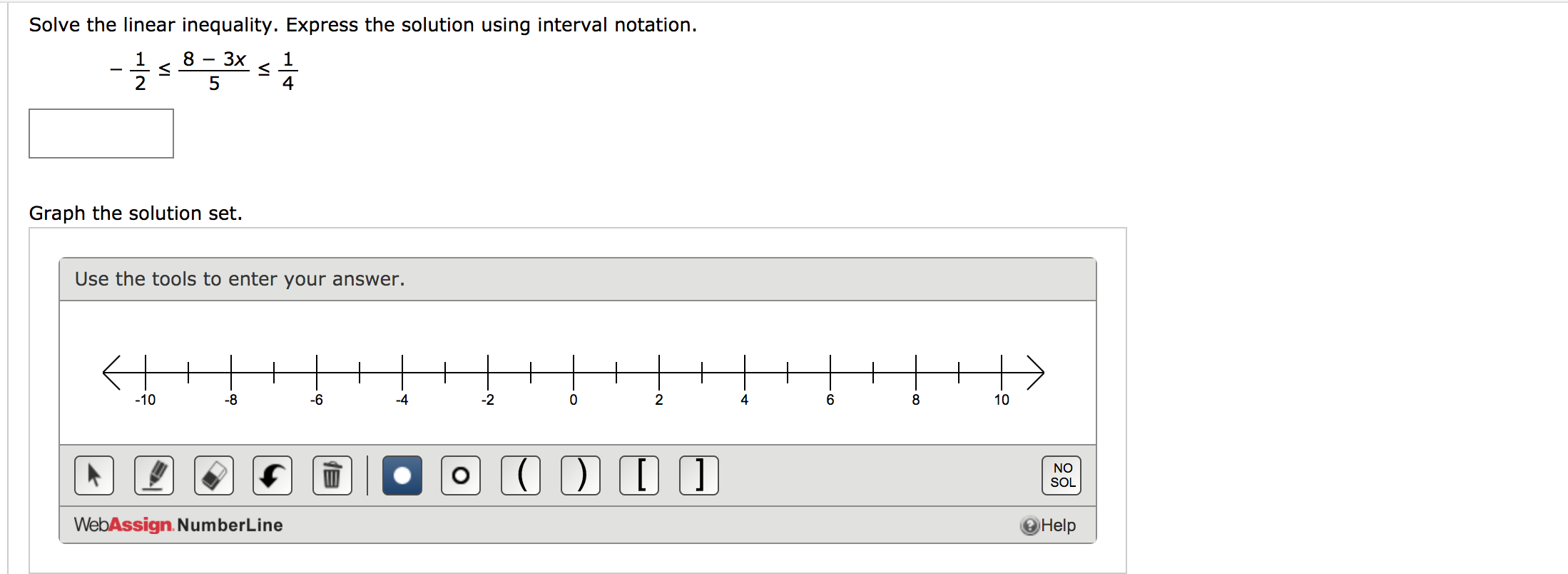 Solved Solve the linear inequality. Express the solution | Chegg.com