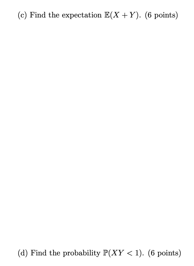 Solved 4. Suppose that (X,Y) is a continuous bivariate | Chegg.com