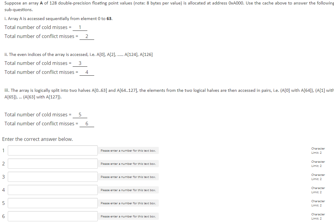 Suppose An Array A Of 128 Double Precision Floating