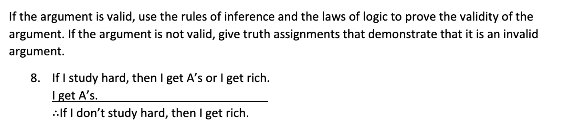 Solved If the argument is valid, use the rules of inference | Chegg.com
