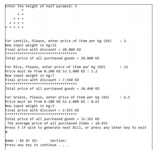Solved Write A C Program That Calculates Price With Discount 4626