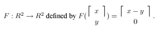 Solved Consider the given linear transformation F.a. Find | Chegg.com
