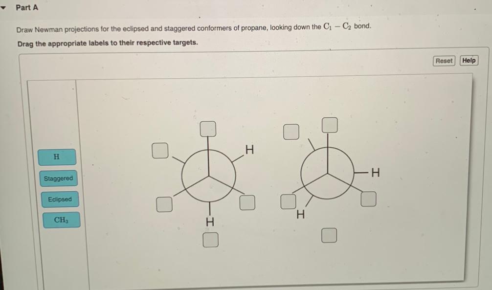 Solved Part A Draw Newman projections for the eclipsed and | Chegg.com