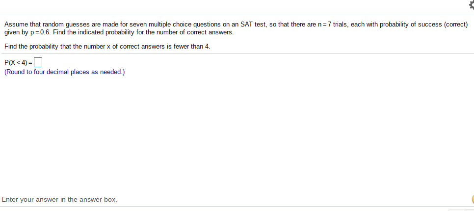 Solved Assume that random guesses are made for seven | Chegg.com