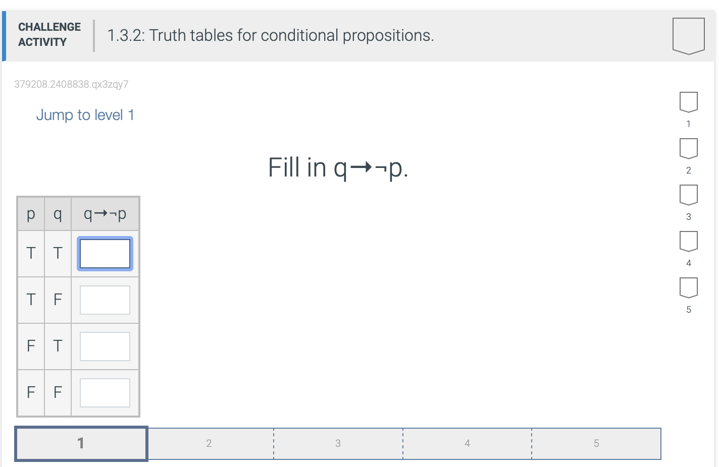 Solved CHALLENGE ACTIVITY 1.3.2: Truth tables for | Chegg.com