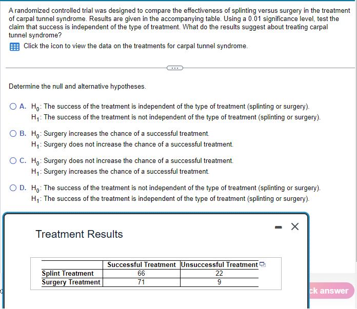 Solved 1. Determine null and alternate hypothesis 2. Find | Chegg.com