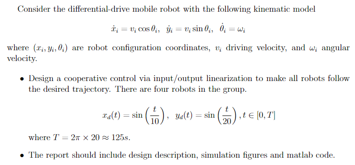 Solved Consider the differential-drive mobile robot with the | Chegg.com