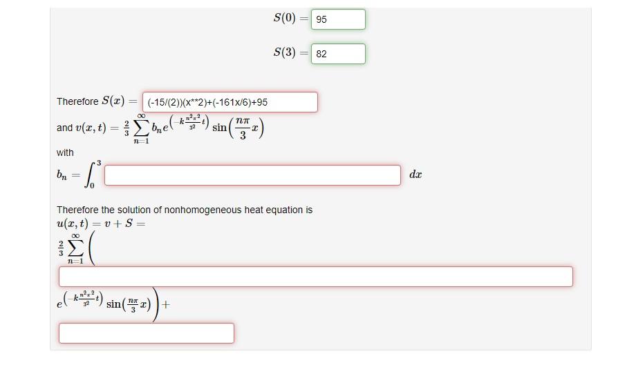 Solved (1 point) For partial derivatives of a function use | Chegg.com