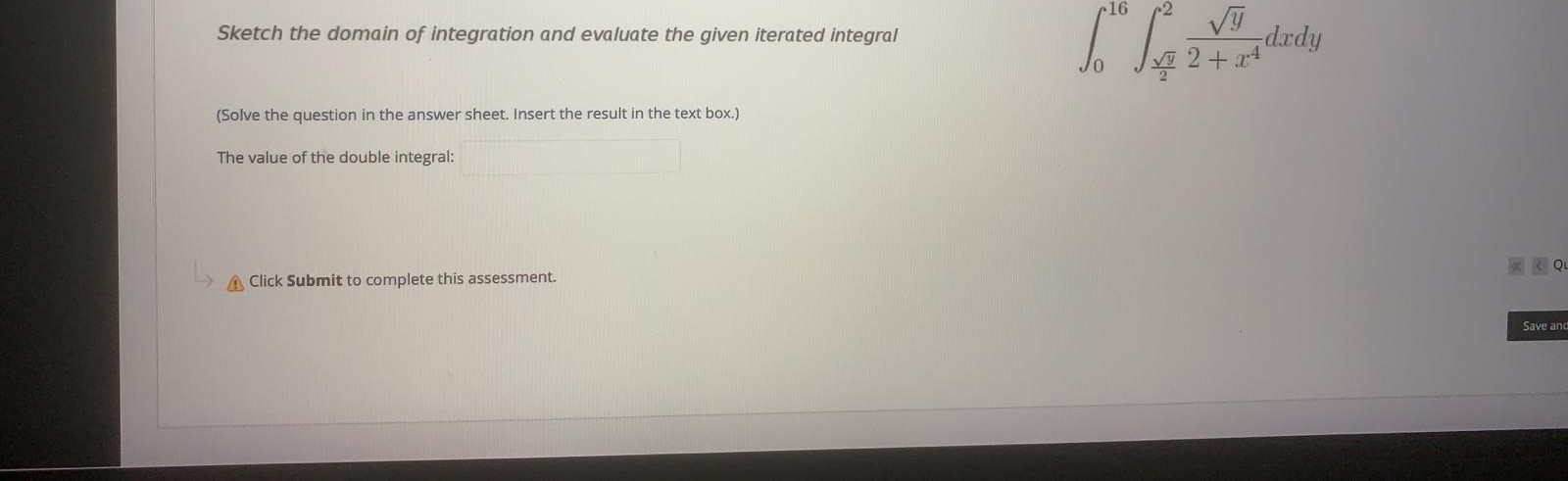 Solved Sketch the domain of integration and evaluate the | Chegg.com