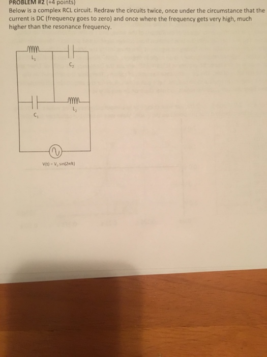 Solved PROBLEM #2 (+4 points) Below is a complex RCL | Chegg.com
