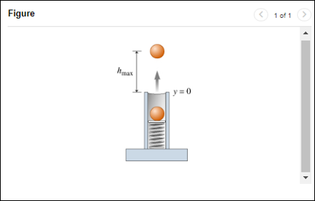 Solved A spring-loaded launcher is used to shoot a ball | Chegg.com