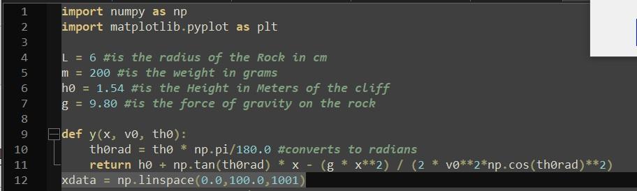 Problem 2 (5 pts) Going back to the projectile | Chegg.com