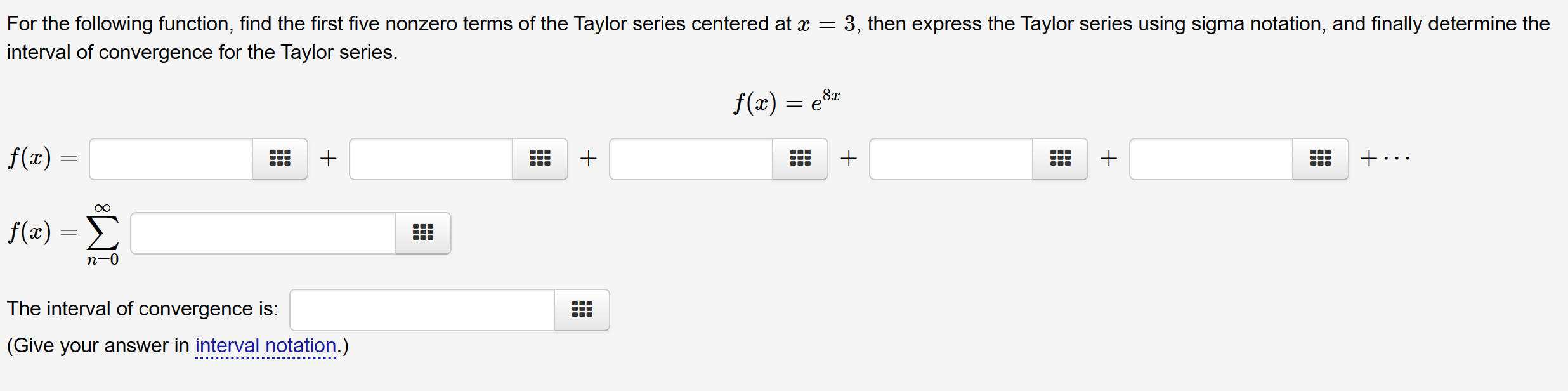Solved For the following function, find the first five | Chegg.com
