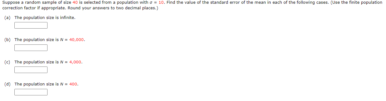 Solved Suppose a random sample of size 40 is selected from a | Chegg.com