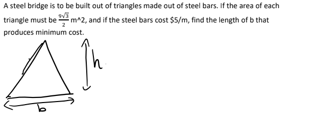 Solved A steel bridge is to be built out of triangles made | Chegg.com