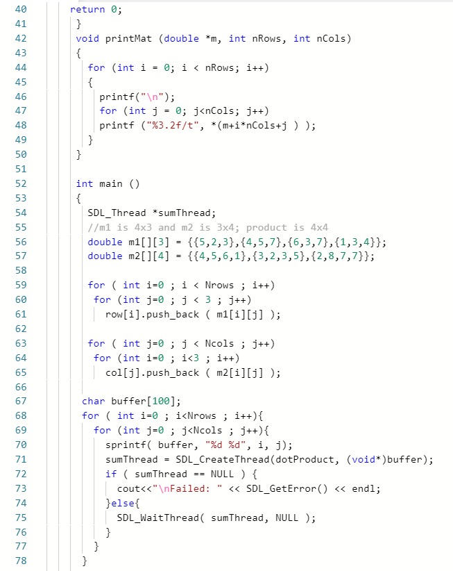 Solved ? clang++-7 pthread -std=c++17 -o main main.cpp | Chegg.com