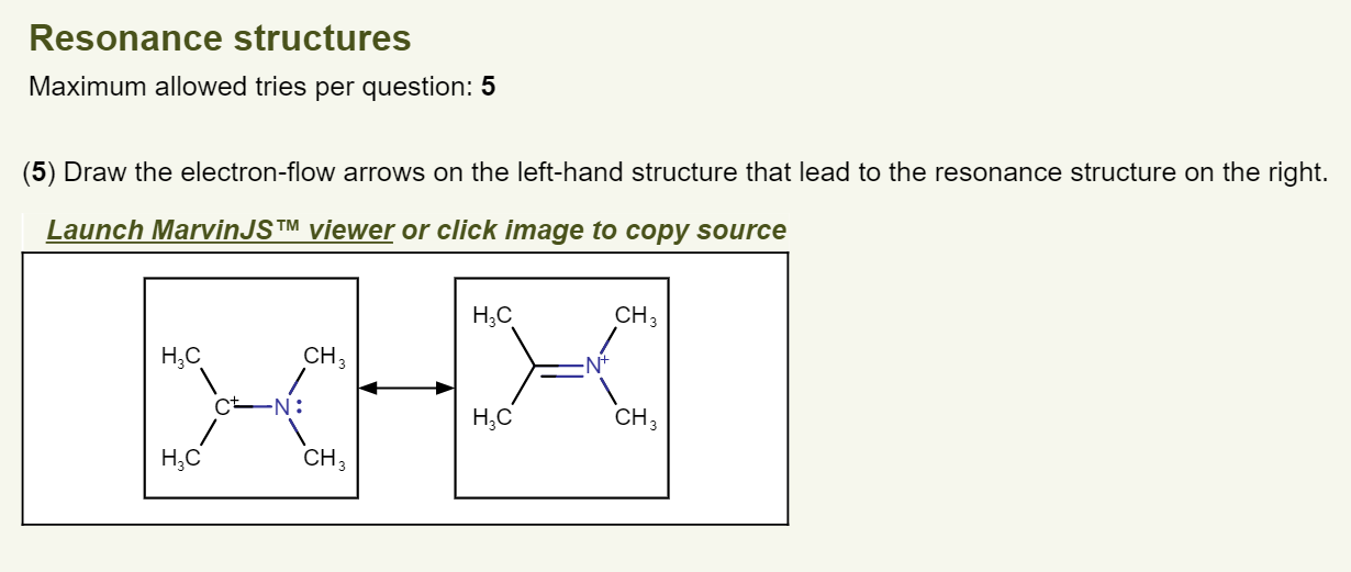 Solved Resonance structuresMaximum allowed tries per | Chegg.com
