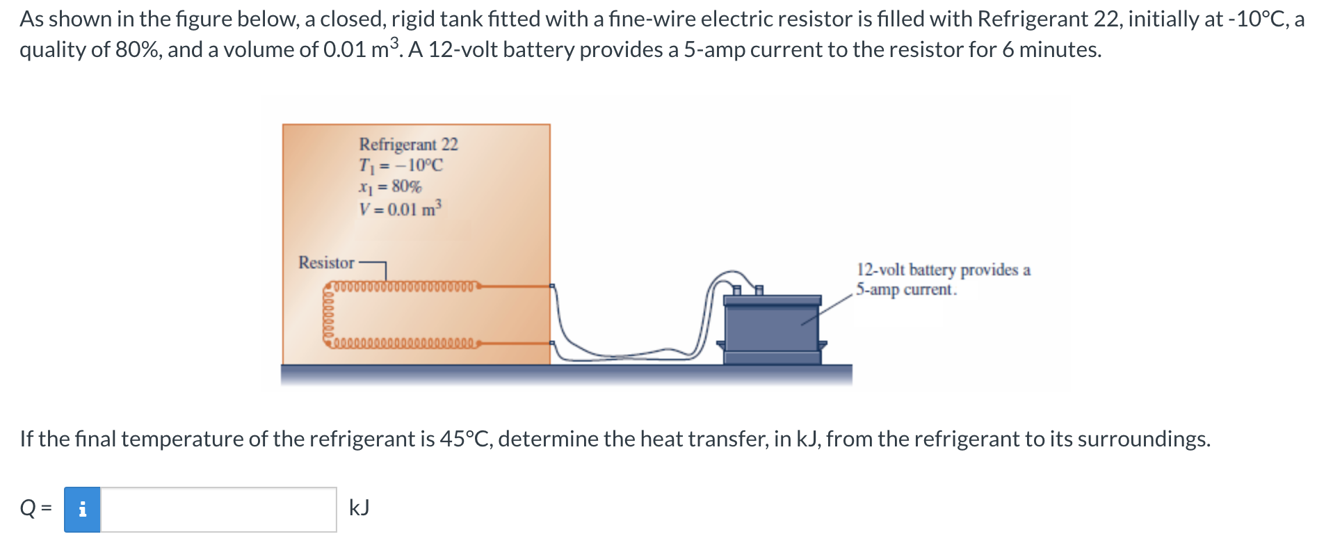 [Solved]: As shown in the figure below, a closed, rigid ta