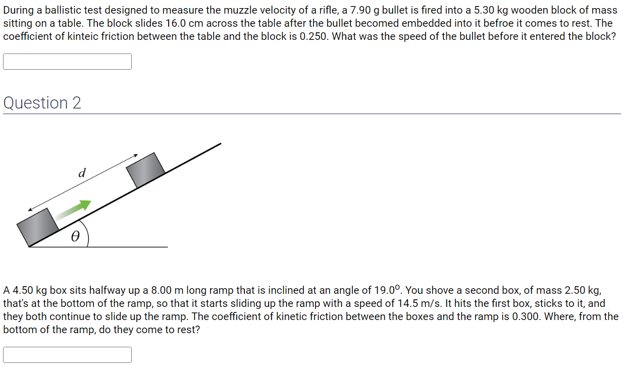 Solved During a ballistic test designed to measure the | Chegg.com