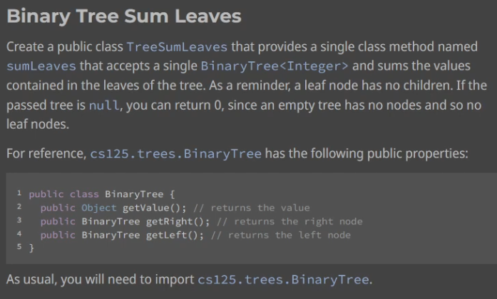 Solved In java, please write this so that the method sums | Chegg.com
