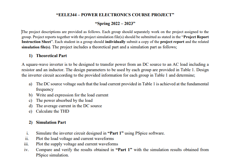 Solved The project descriptions are provided as follows. | Chegg.com
