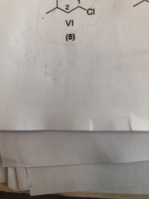 Solved 2 CH3CH2CH2CH2Br 1 Cl VI 2 Cl Vi | Chegg.com