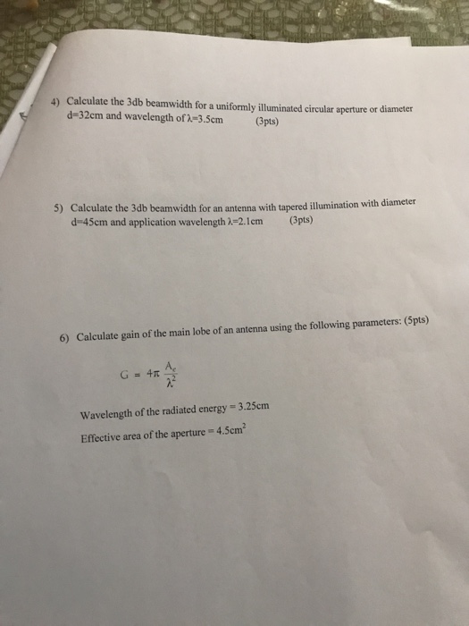 Solved Calculate the 3db beamwidth for a uniformly | Chegg.com