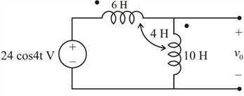 Solved Find output voltage of the following coupled | Chegg.com