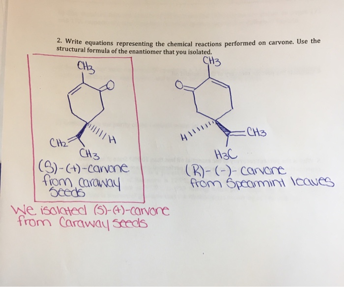 Solved Write equations representing the chemical reactions | Chegg.com